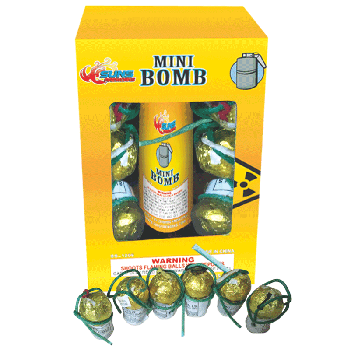 1 Inch Mini Bombs | 6 Shot Mini Reloadable Balls Shells by Suns...