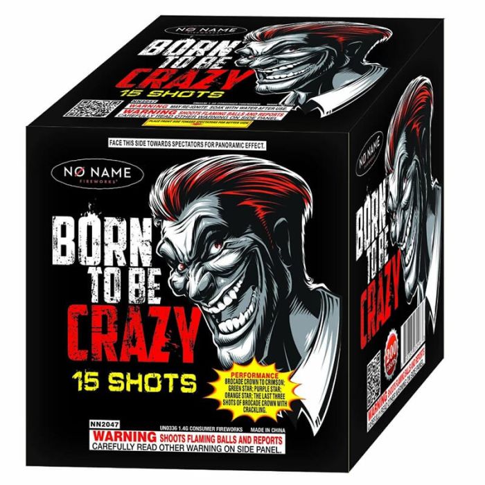 Born to be Crazy | 15 Shot 200 Gram Multi Shot Aerial by No Name Firew