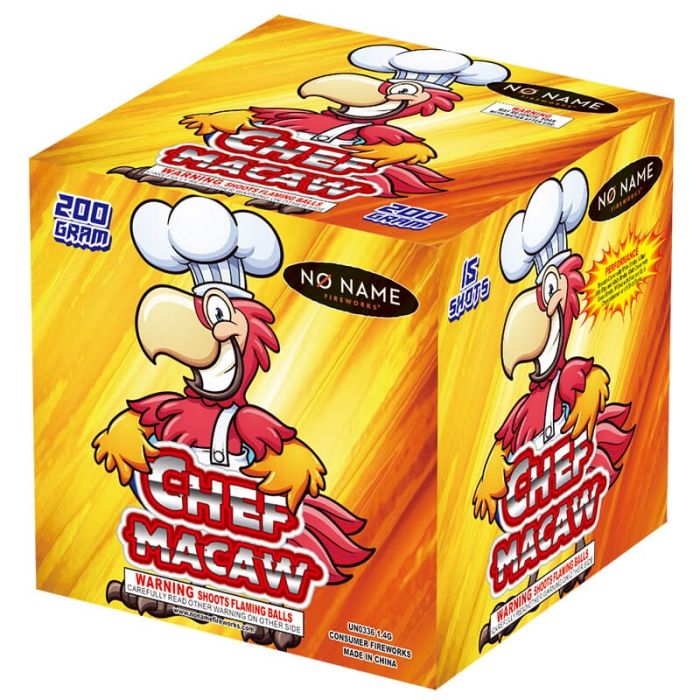 Chef Macaw | 15 Shot 200 Gram Multi Shot Aerial by No Name Fireworks