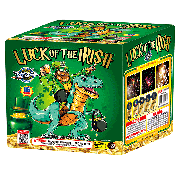 LUCK OF THE IRISH | 16 Shot 500 Gram Multi Shot Aerial By Miracle...